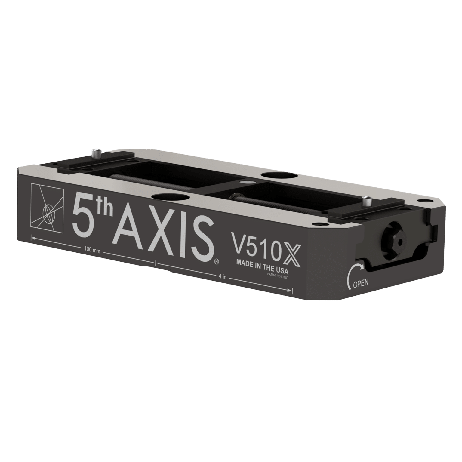 Self-Centering Vise (125.7mm x 254mm x 73.6mm) No Jaws - CNC ...